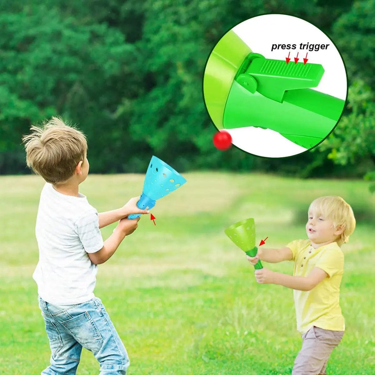 Pop-Pass-Catch Ball Game With 4 Catch Launcher Baskets, - Cart In Mart