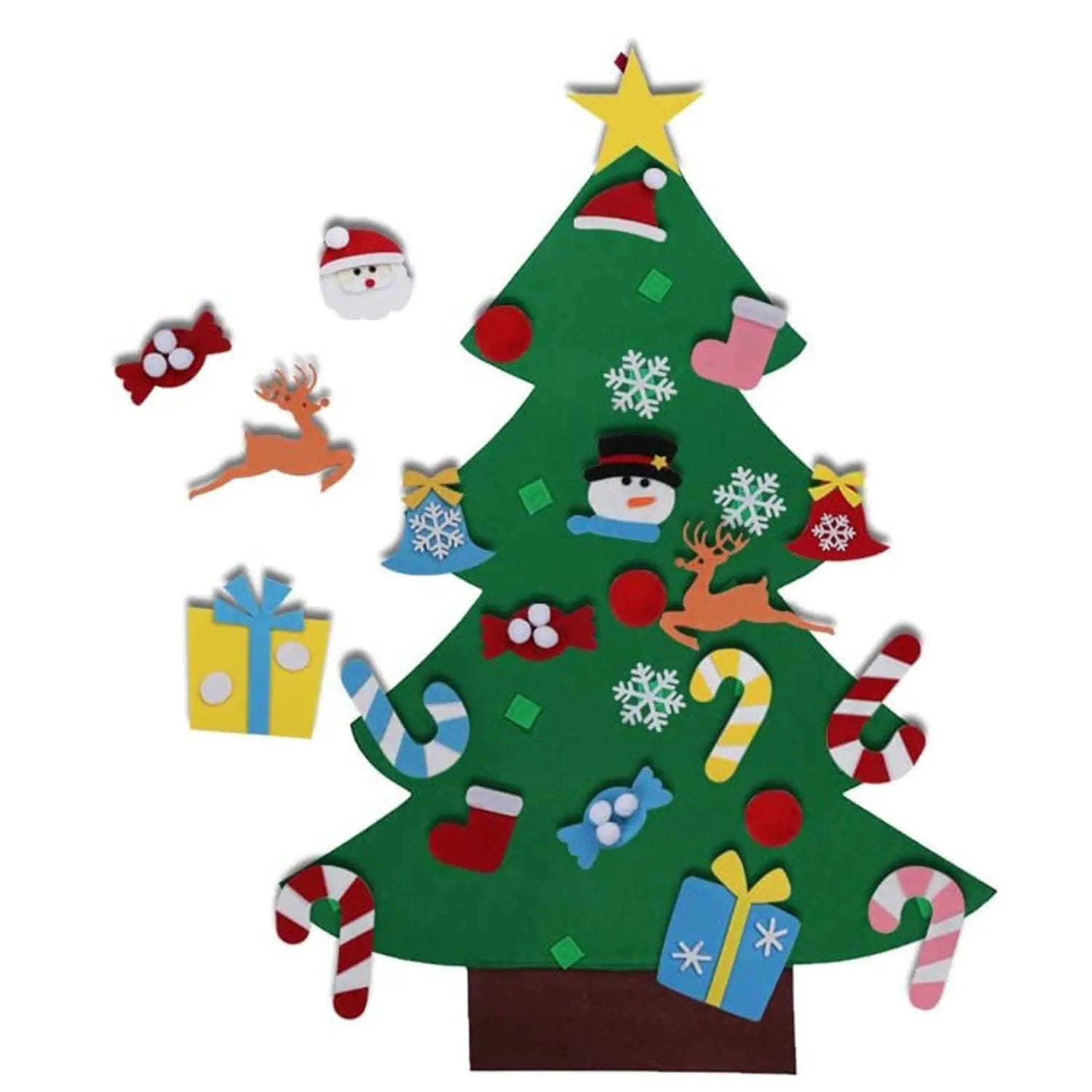 DIY Felt Christmas Tree Set | Best New Year Gift - Cart In Mart