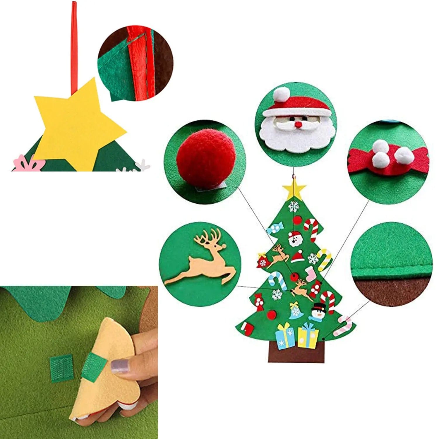 DIY Felt Christmas Tree Set | Best New Year Gift - Cart In Mart