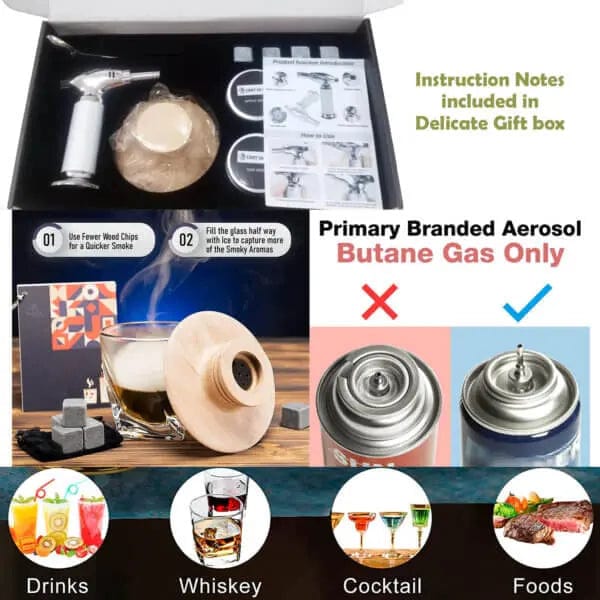 Best Cocktail Smoker Kit With Butane Torch | CART IN MART - Cart In Mart