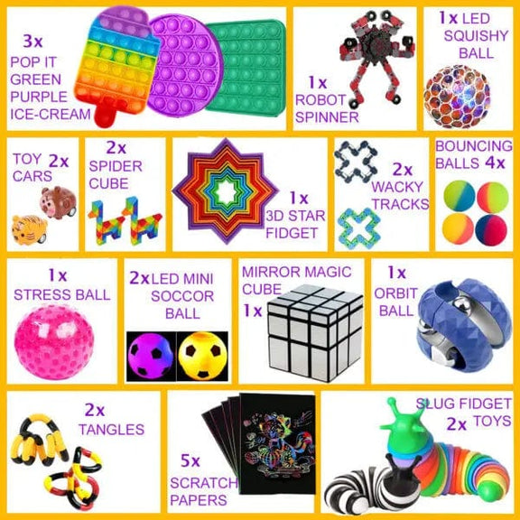 80 Pack Premium Bundle Fidget Toys Set | CART IN MART - Cart In Mart