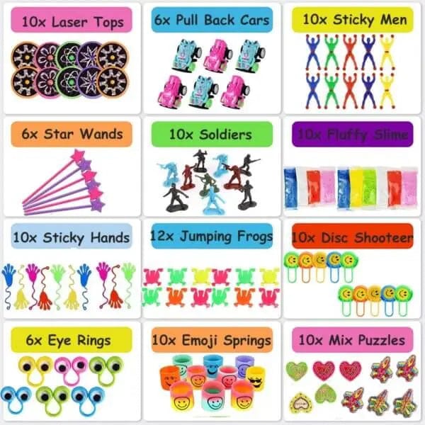200 Piece Party Favors Bulk Toys Set | CART IN MART - Cart In Mart