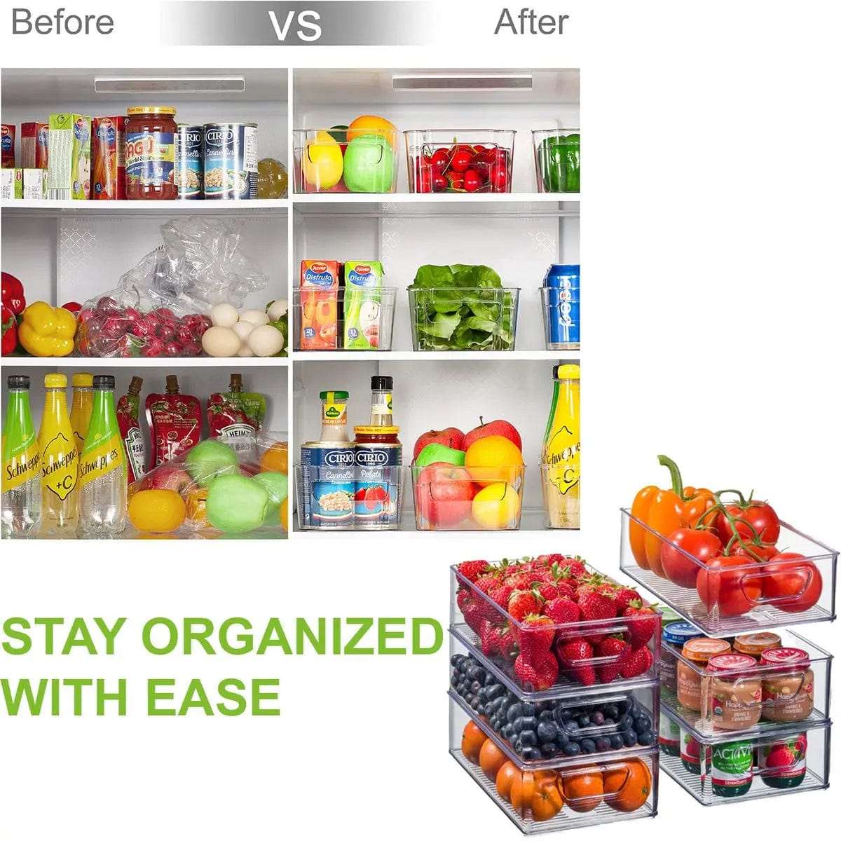 Refrigerator Organization Containers & Liners Mat - Cart In Mart